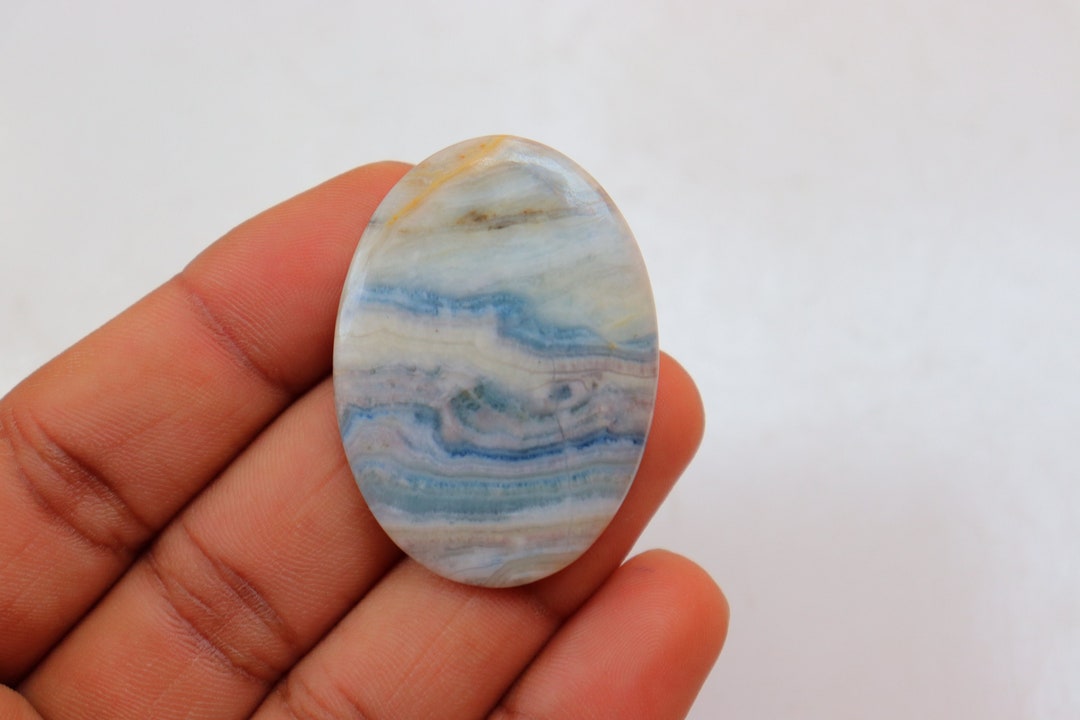 Scheelite Cabochon, Natural Scheelite Cabochon, Turkish Blue Scheelite ...