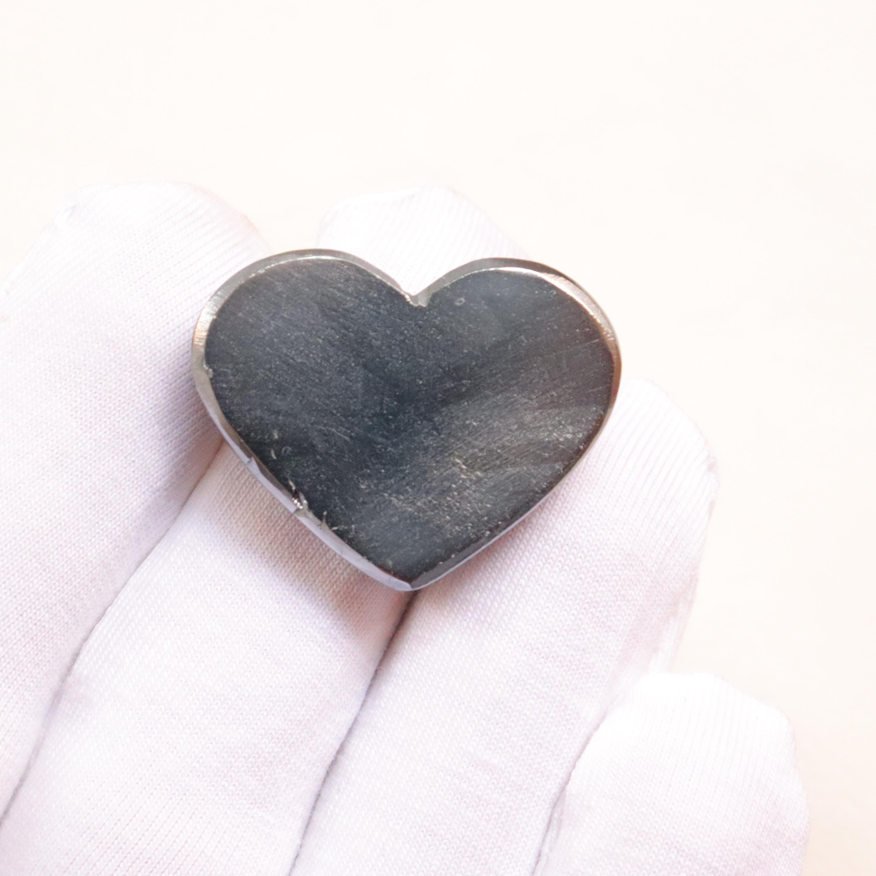 Unique Terahertz Heart, Natural Superb Terahertz Gemstone, Elite ...