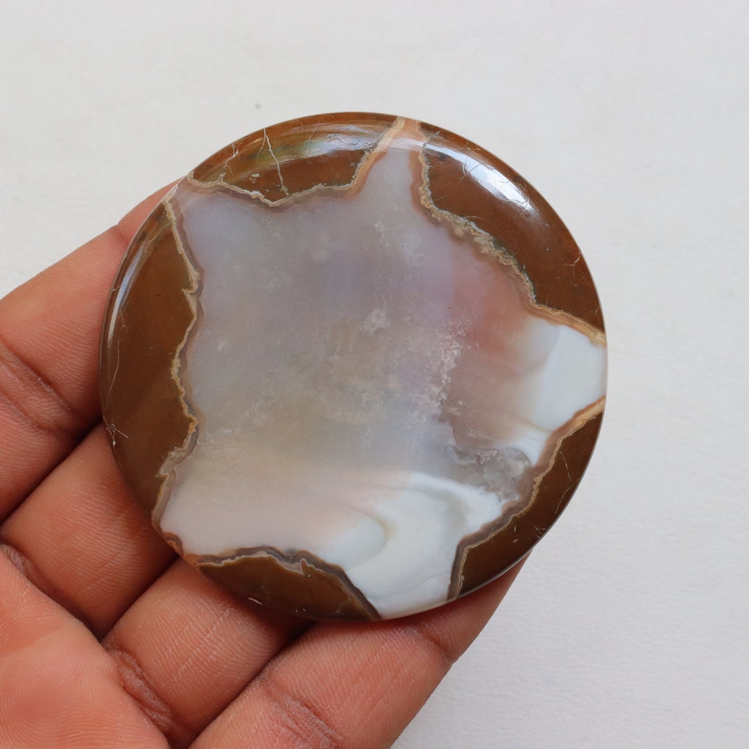 Thunder Egg Agate Cabochon, Natural Thunder Egg Agate Cabochon, Loose ...