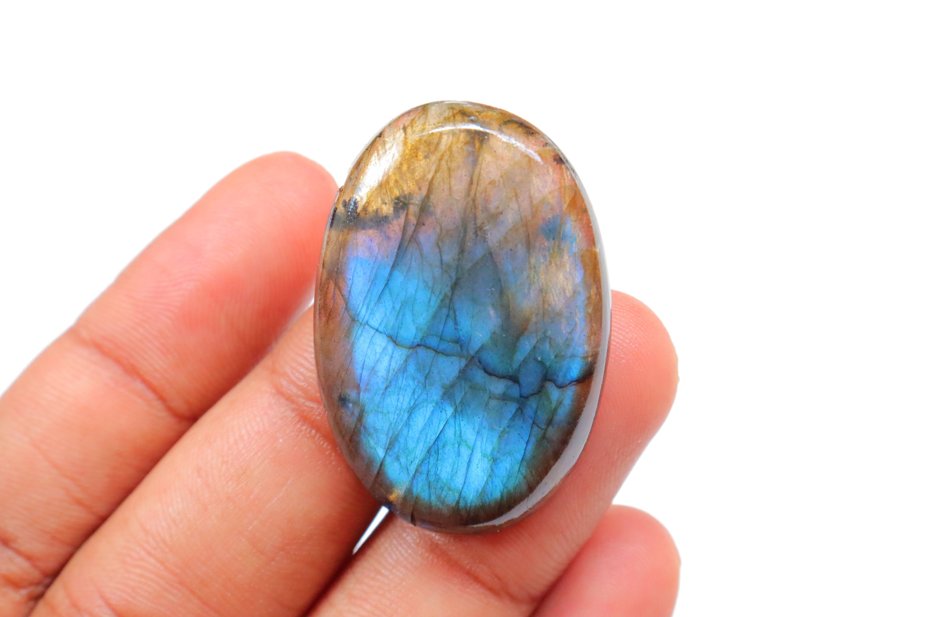 Blue Flashy Labradorite Cabochon Natural Blue Flashy | Etsy