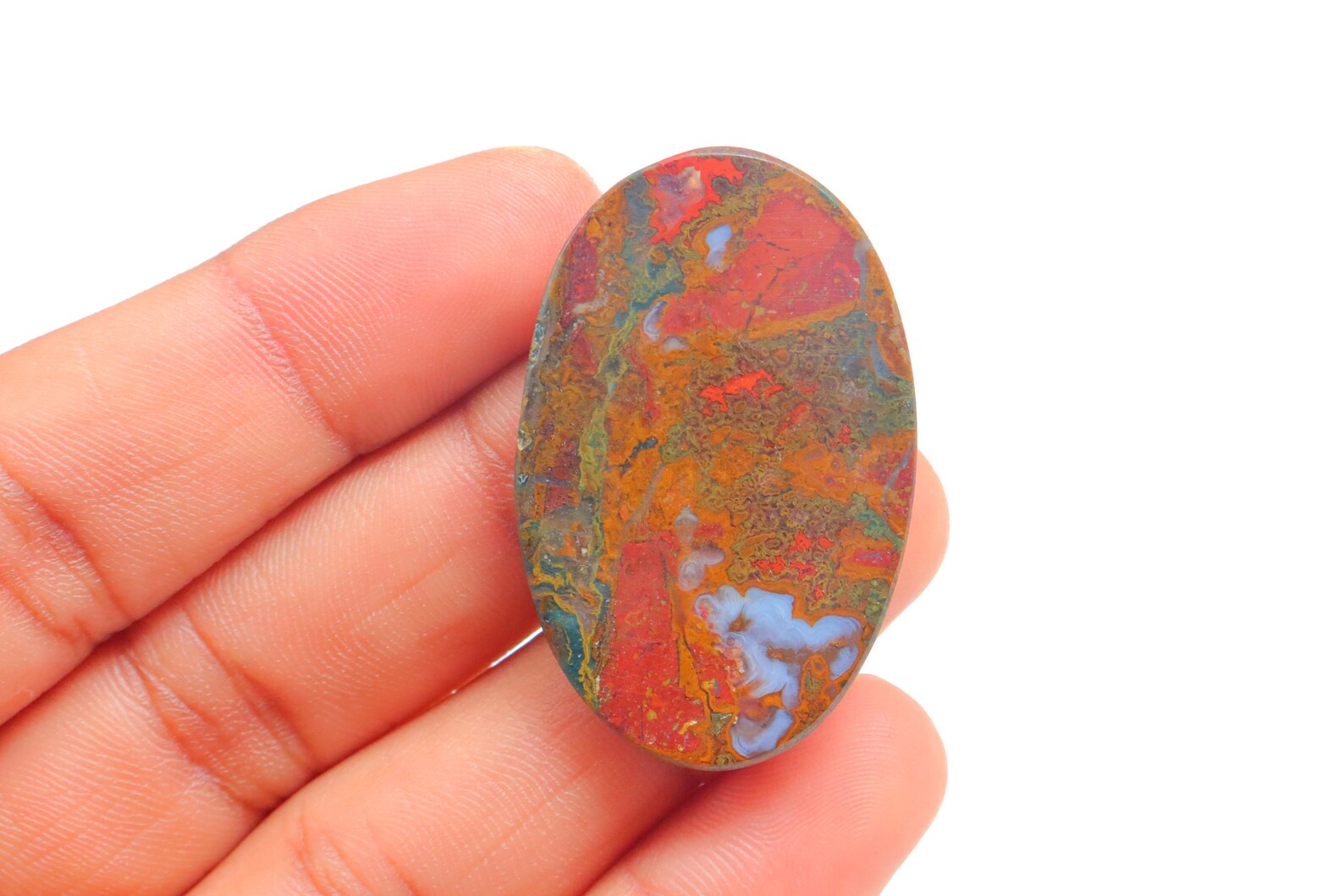 Seam Agate Cabochon Natural Seam Agate Gemstone For Making | Etsy