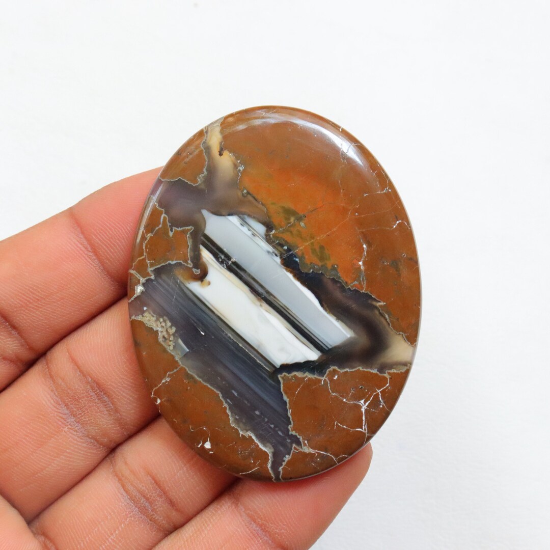 Thunder Egg Agate Cabochon, Natural Thunder Egg Agate Cabochon, Loose ...