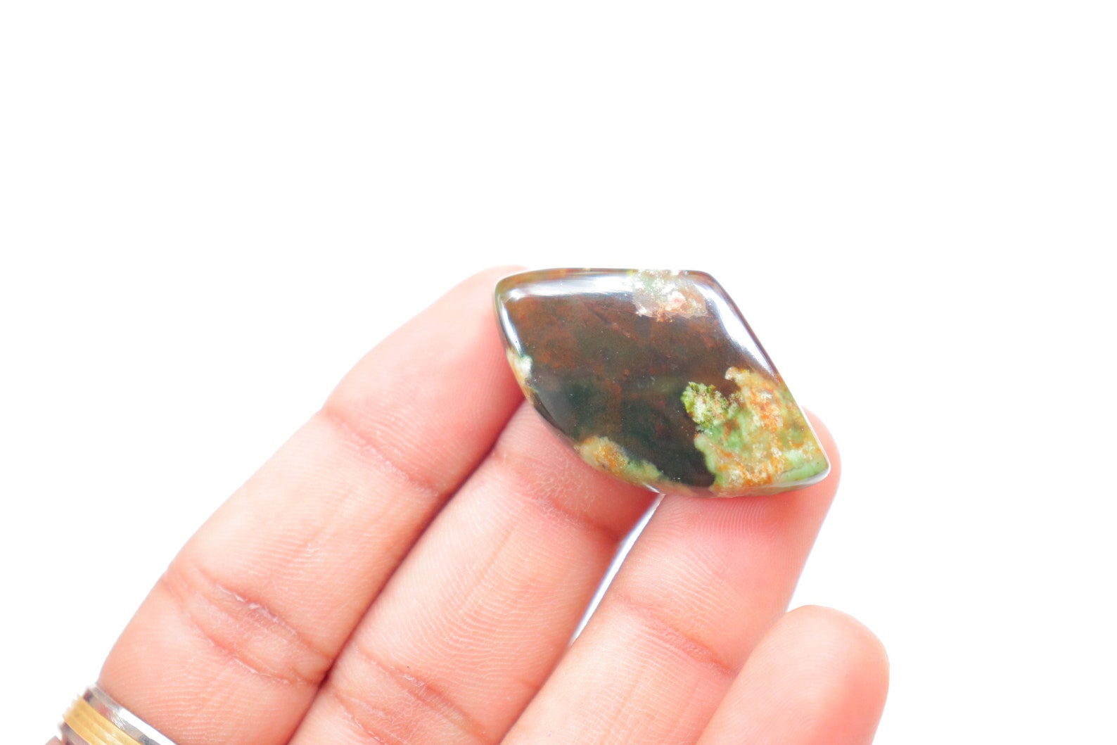 Chrome Chalcedony Cabochon, Natural Chrome Chalcedony Gemstone for ...
