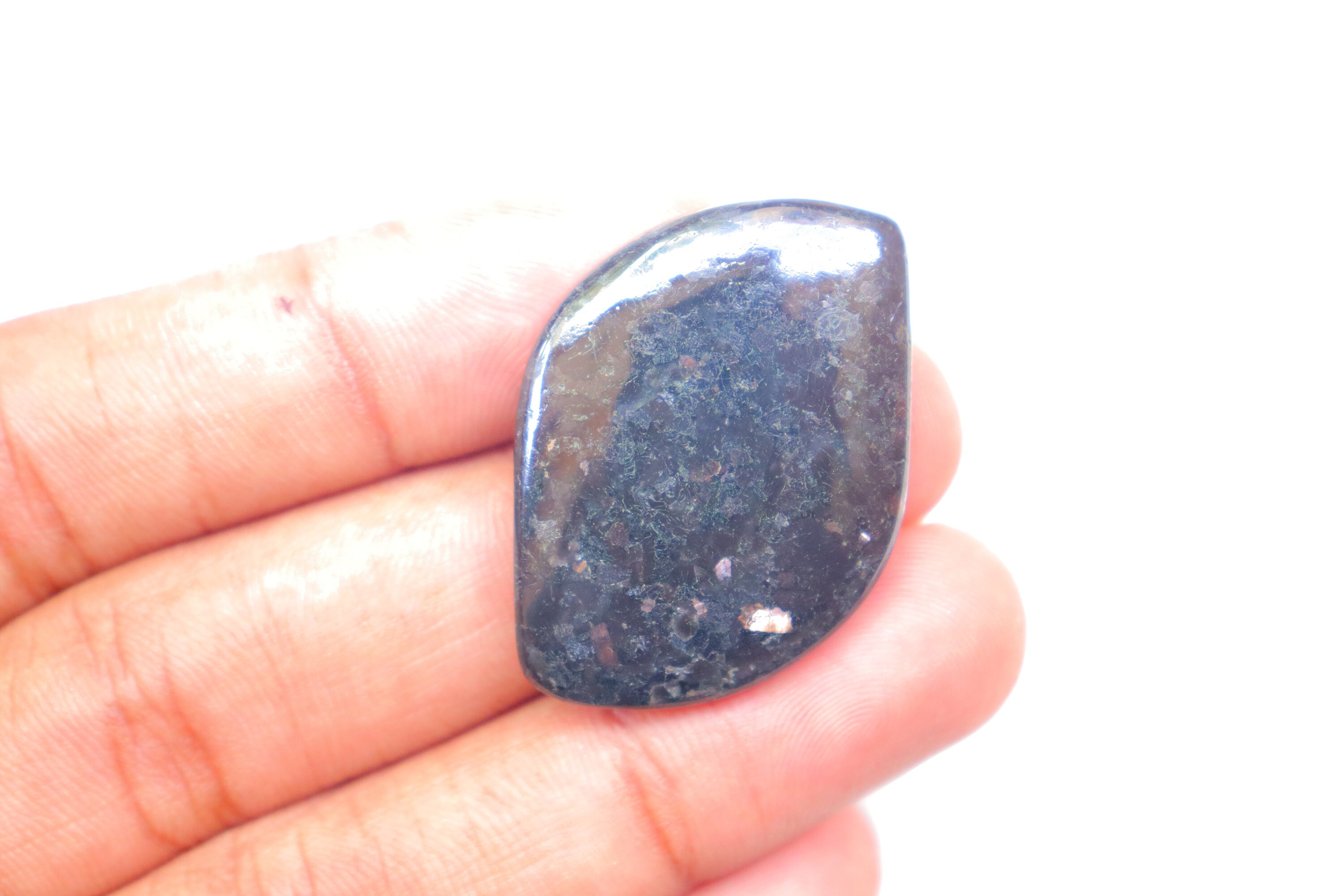 Nuummite Cabochon Natural Nuummite Gemstone Loose Stone For | Etsy