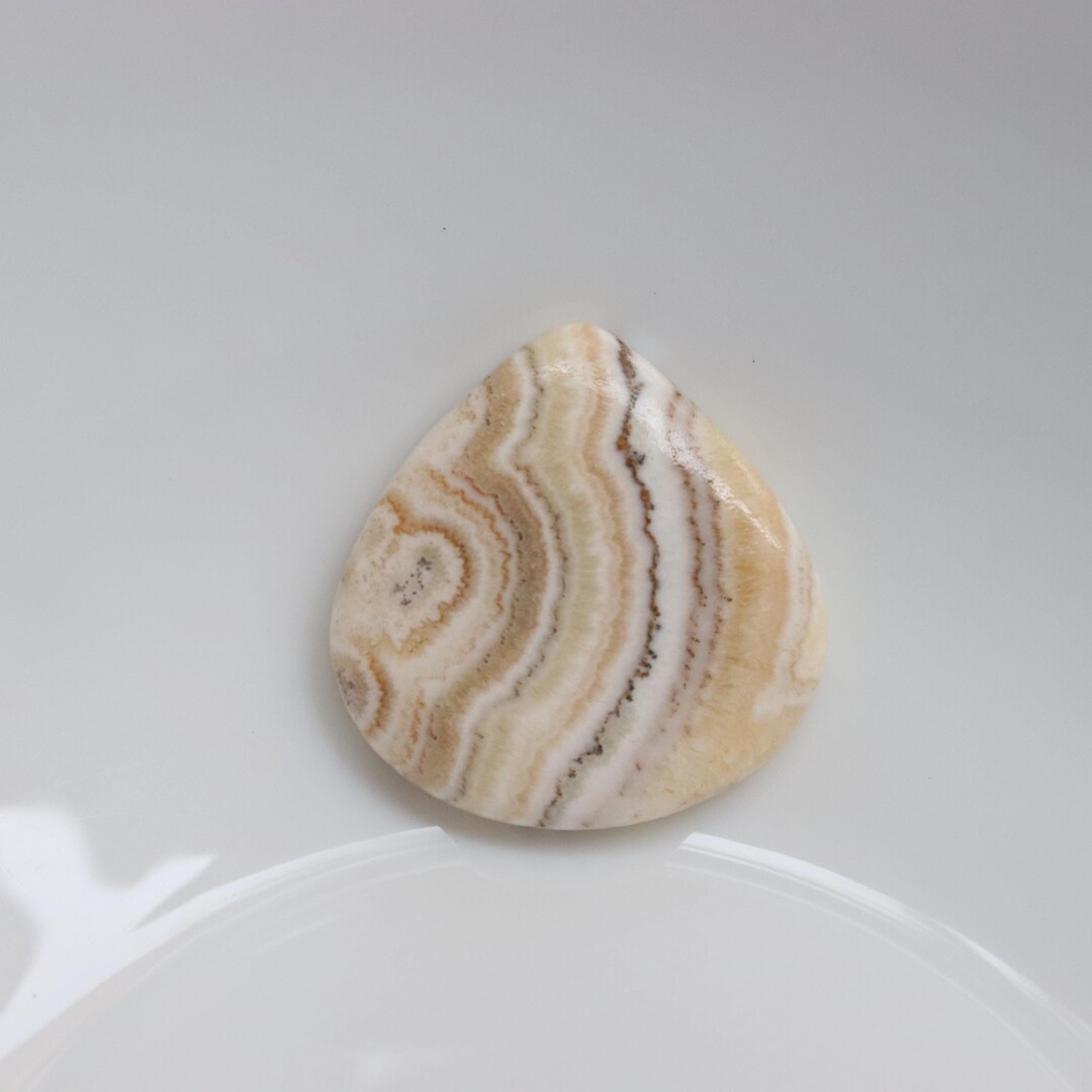 Superb Yellow Banded Calcite Cabochon, Natural Yellow Calcite Gemstone ...