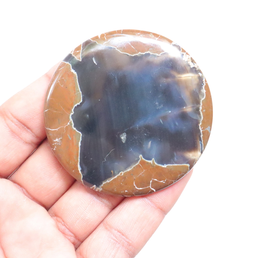 Thunder Egg Agate Cabochon, Natural Thunder Egg Agate Cabochon, Loose ...