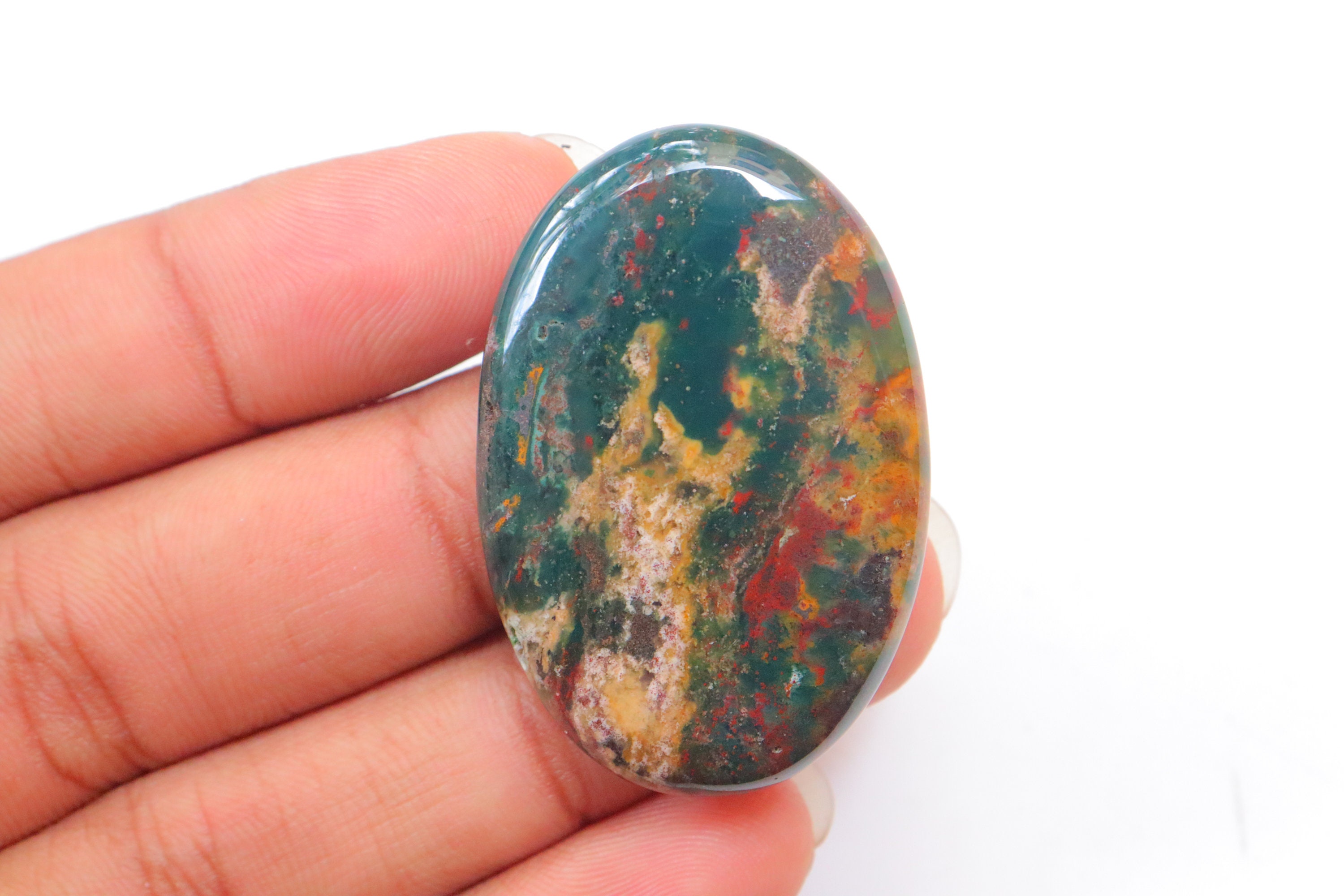 Bloodstone Agate Cabochon Natural Bloodstone Agate Gemstone | Etsy