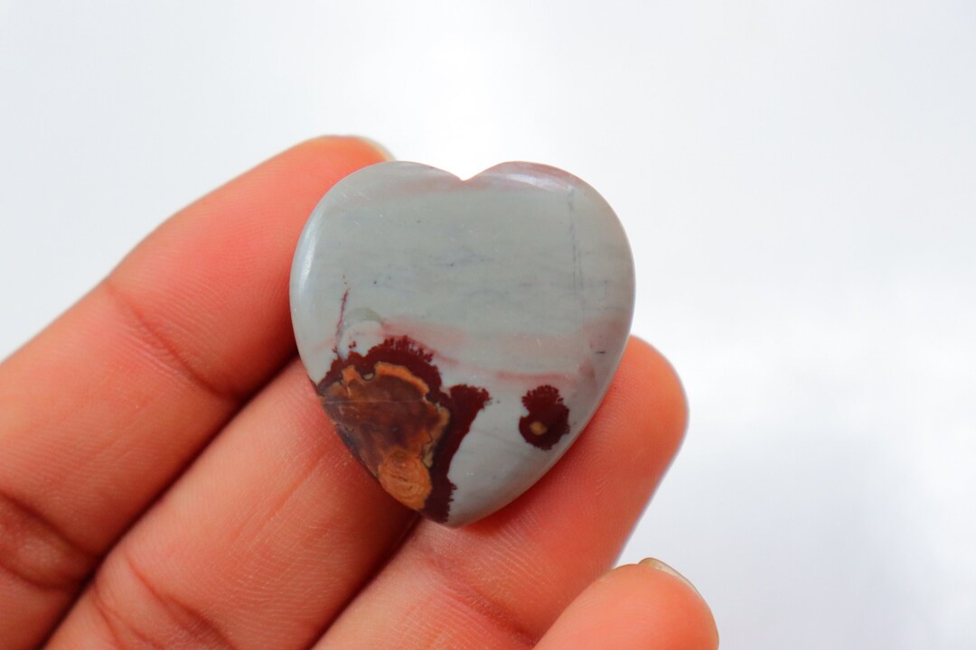 Coffee Bean Heart Jasper, Coffee Bean Jasper Gemstone, Loose Stone for ...