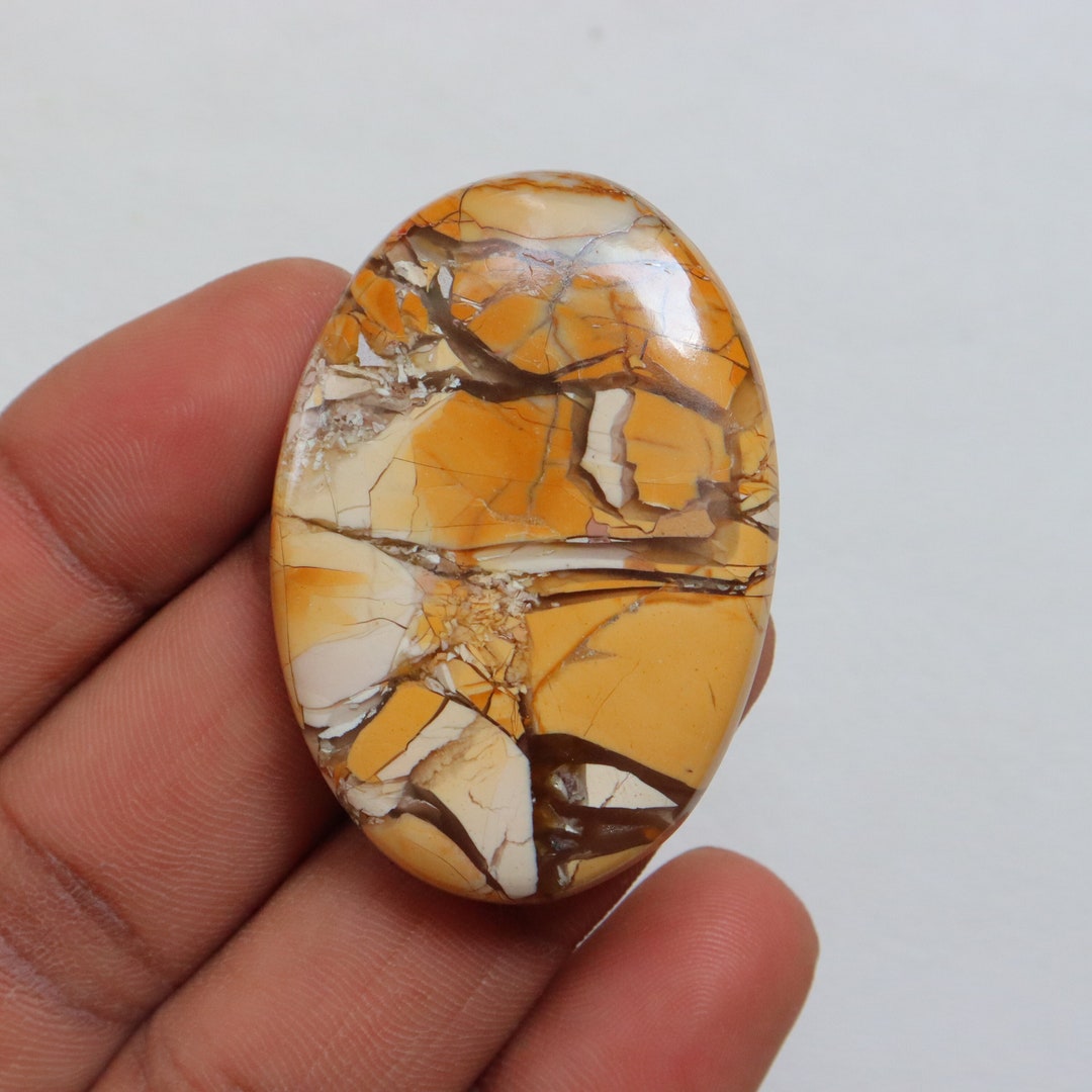 Brecciated Mookaite Jasper Cabochon, Natural Australian Brecciated ...