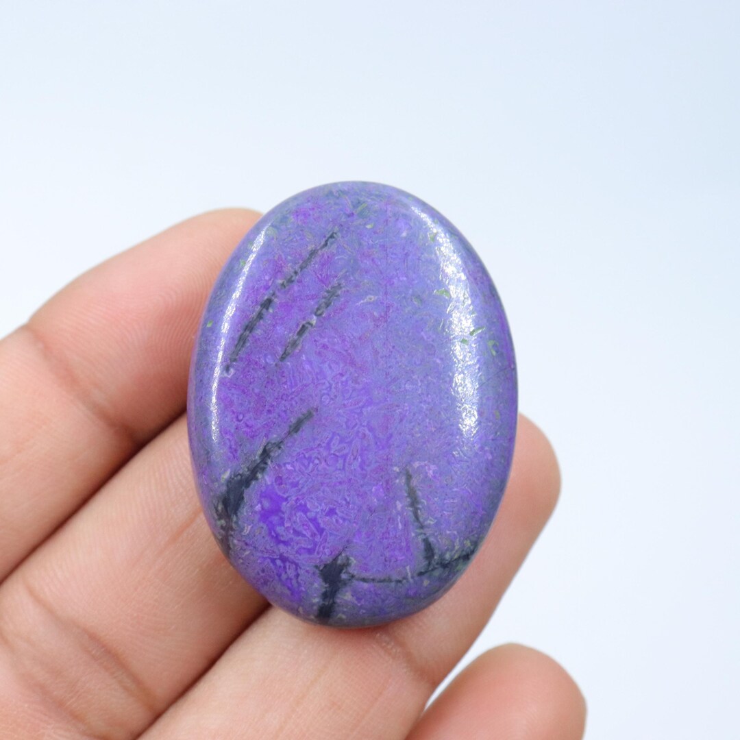 Rare Top Grade Sugilite Cabochon, Natural Purple Sugilite Gemstone ...