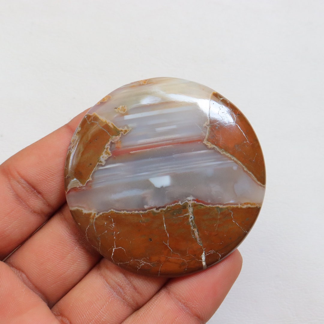 Thunder Egg Agate Cabochon, Natural Thunder Egg Agate Cabochon, Loose ...