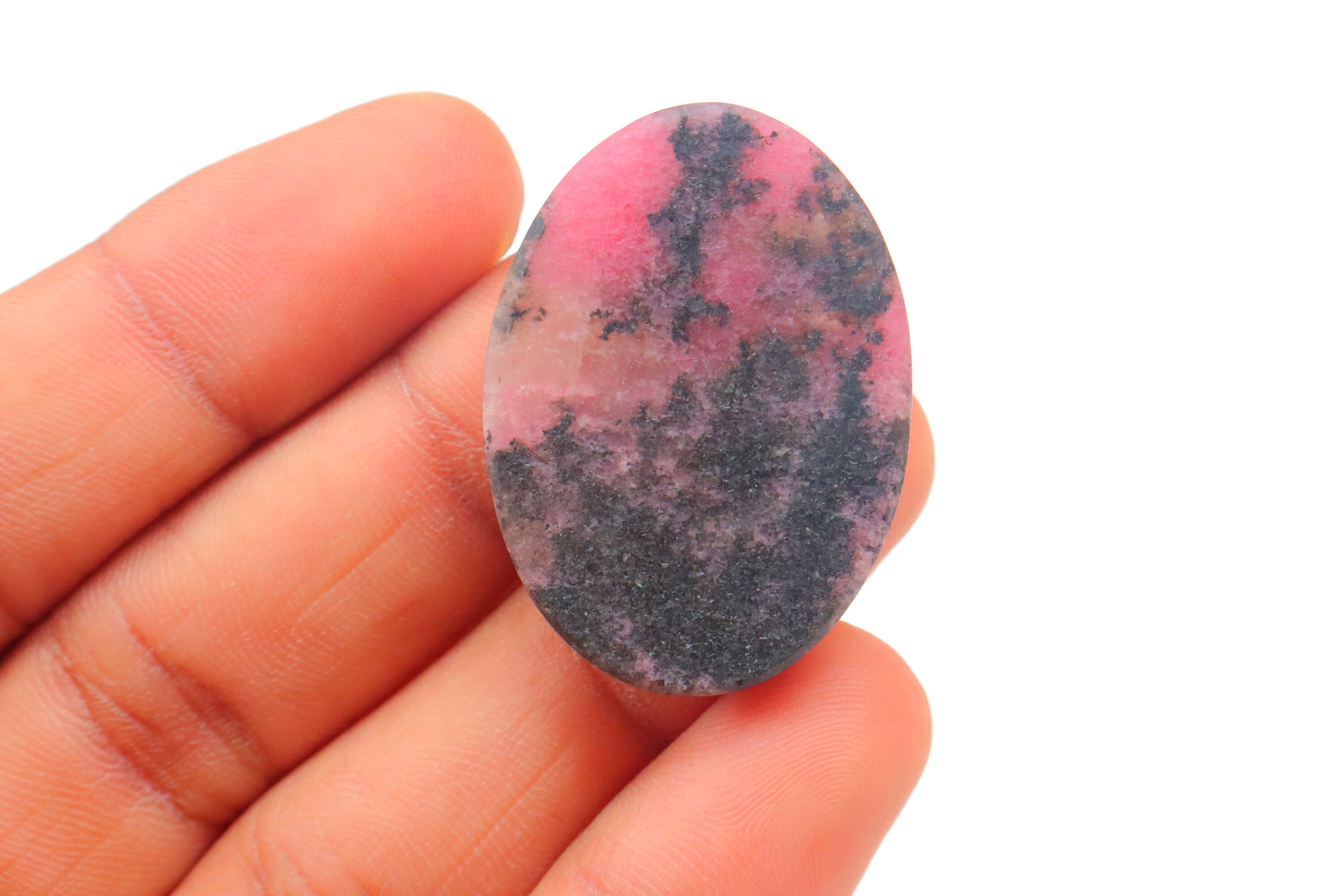 Rhodonite Cabochon Natural Rhodonite Gemstone Loose Stone - Etsy UK