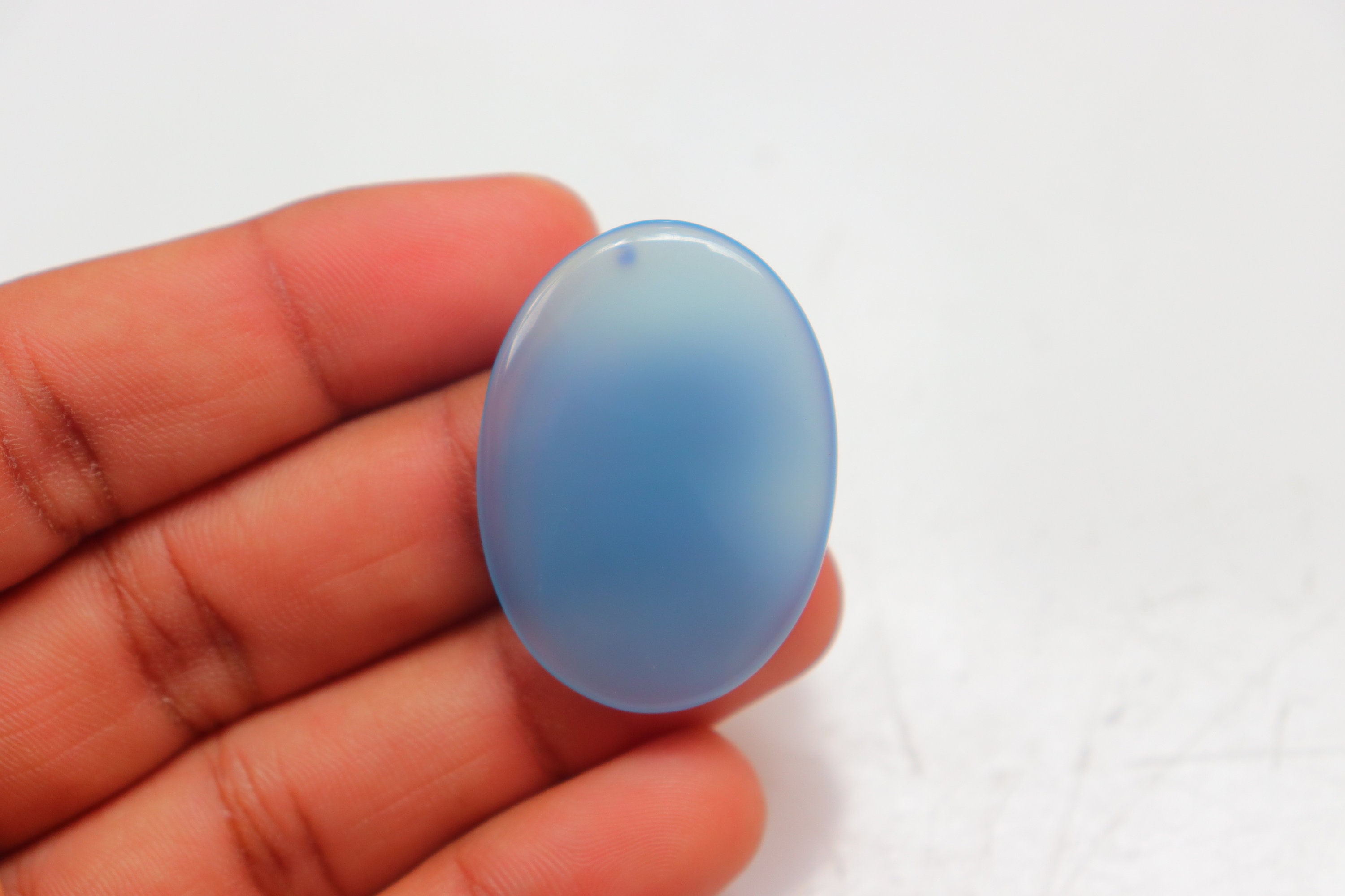 Blue Chalcedony Cabochon Natural Blue Chalcedony Gemstone For | Etsy