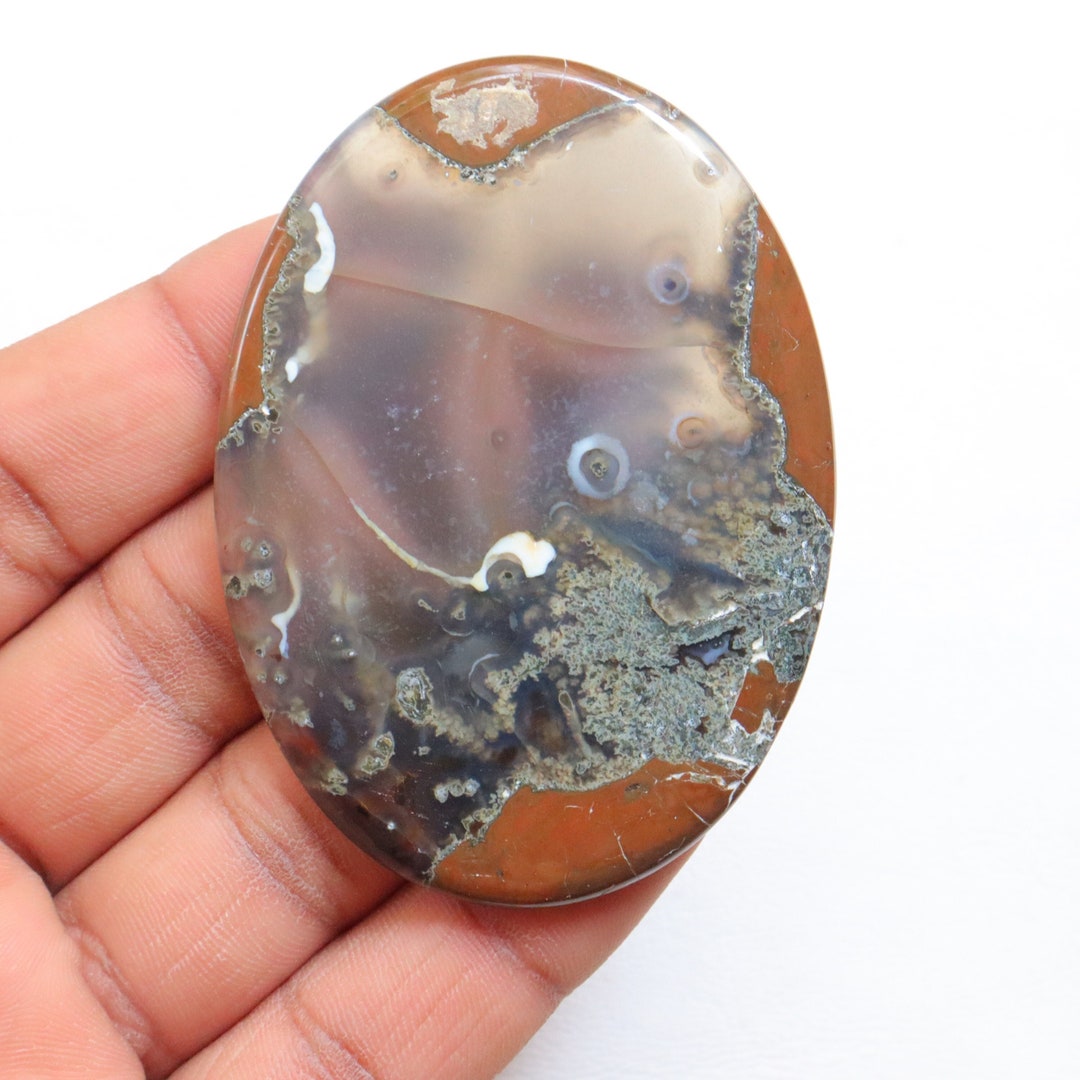 Thunder Egg Agate Cabochon, Natural Thunder Egg Agate Cabochon, Loose ...