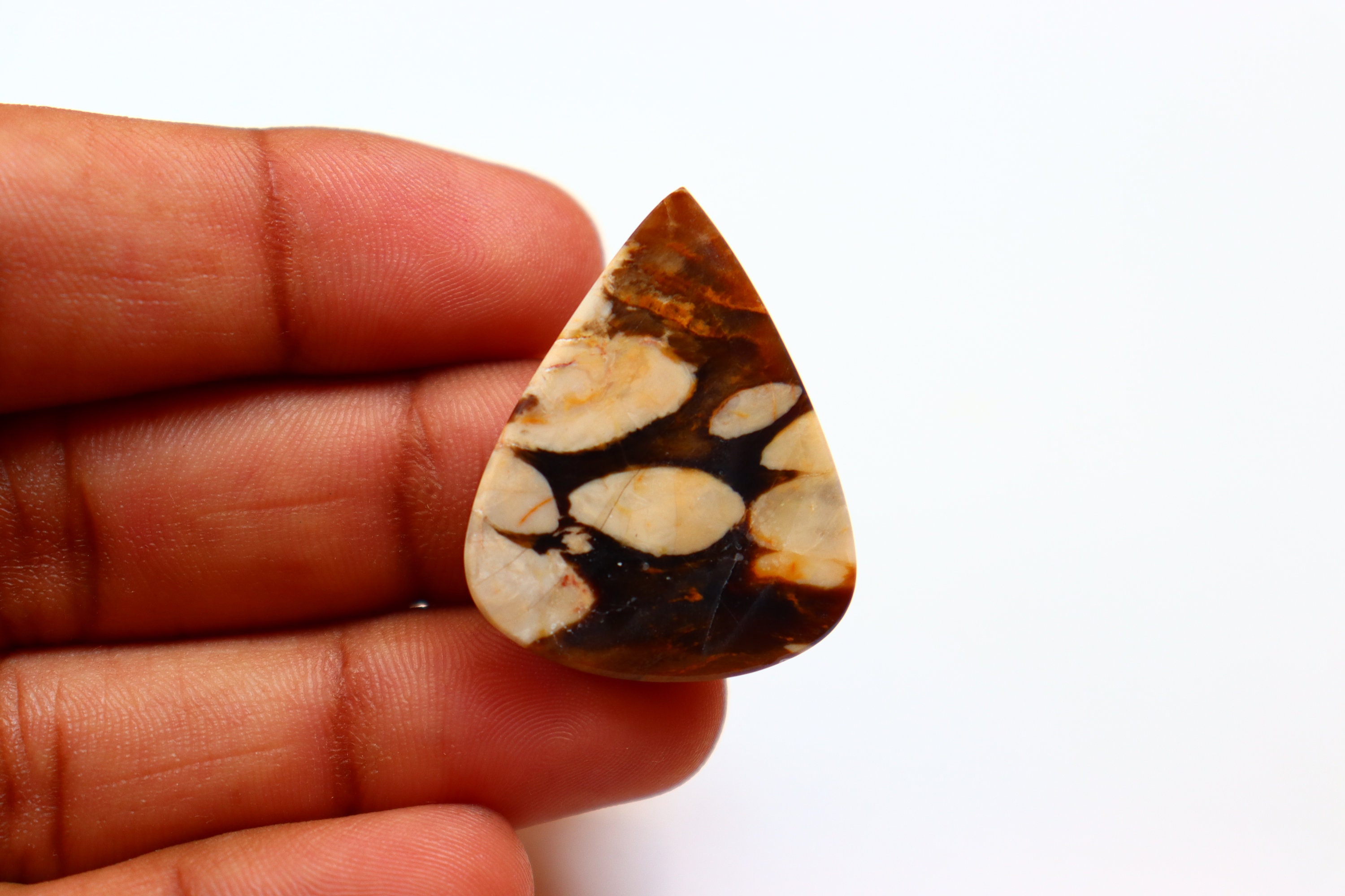 Natural Peanut Wood Jasper Cabochon Loose Stone Flatback - Etsy UK