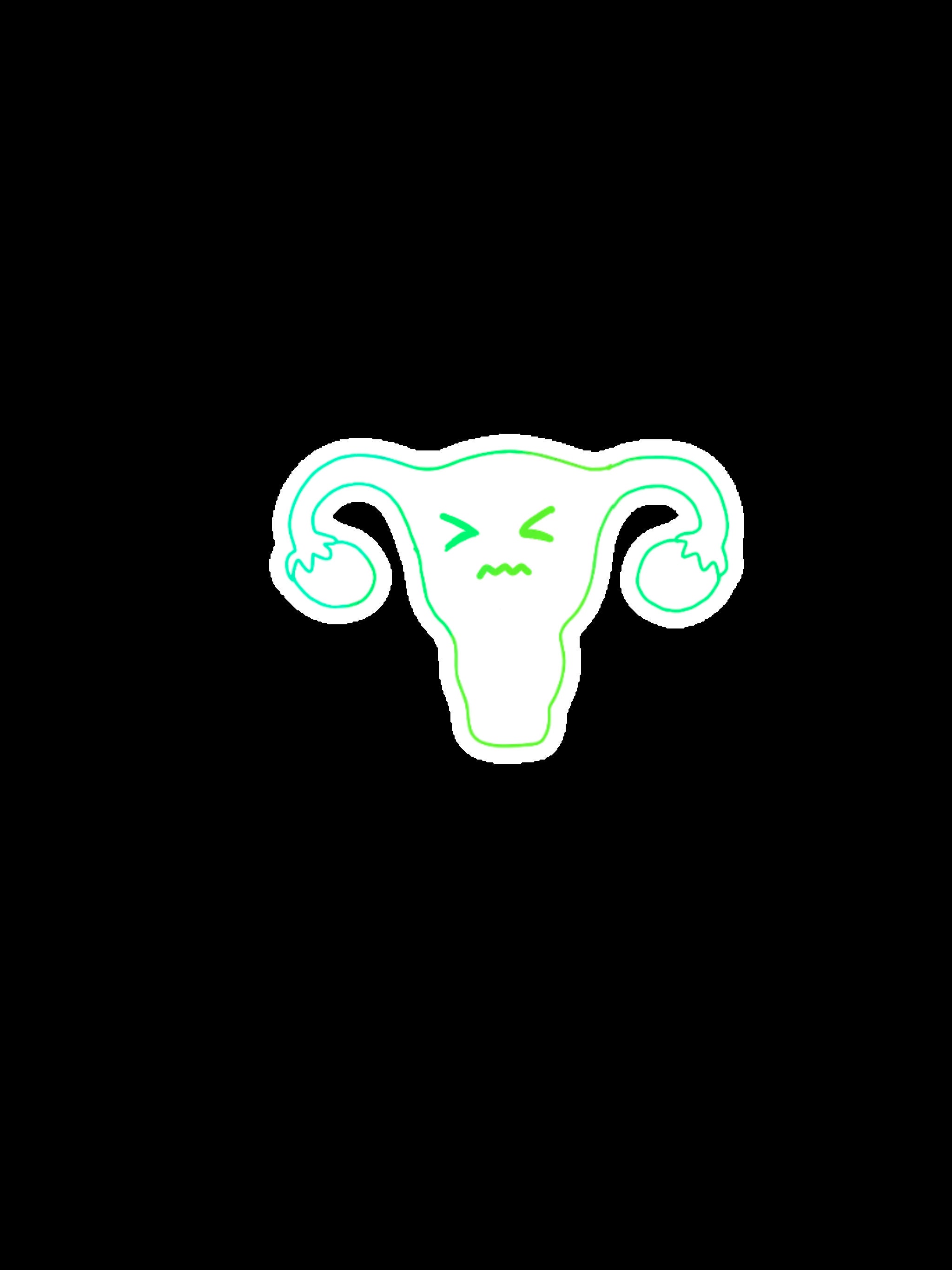Angry Uterus Sticker Uterus Decal Funny Uterus Hysterectomy - Etsy