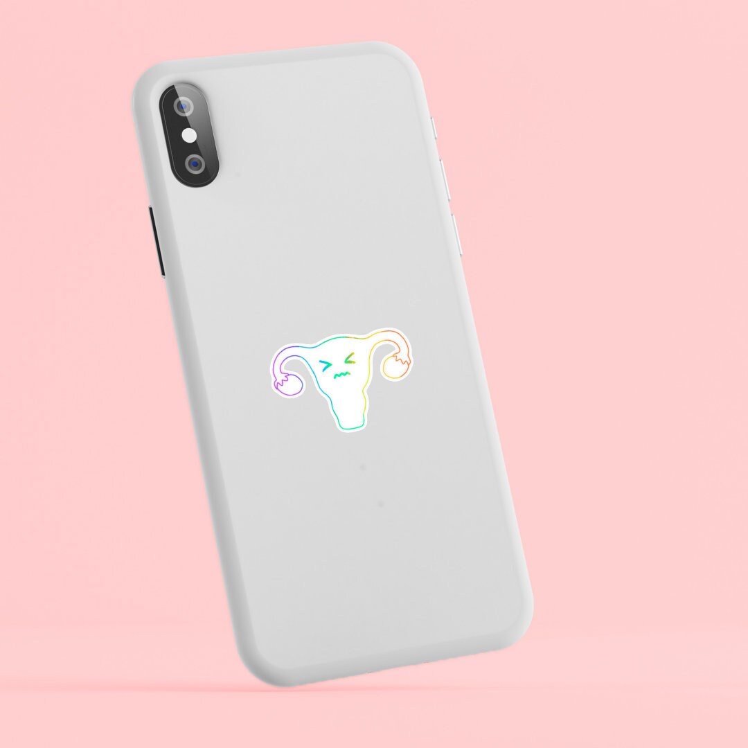 Angry Uterus Sticker Uterus Decal Funny Uterus Hysterectomy Sticker ...