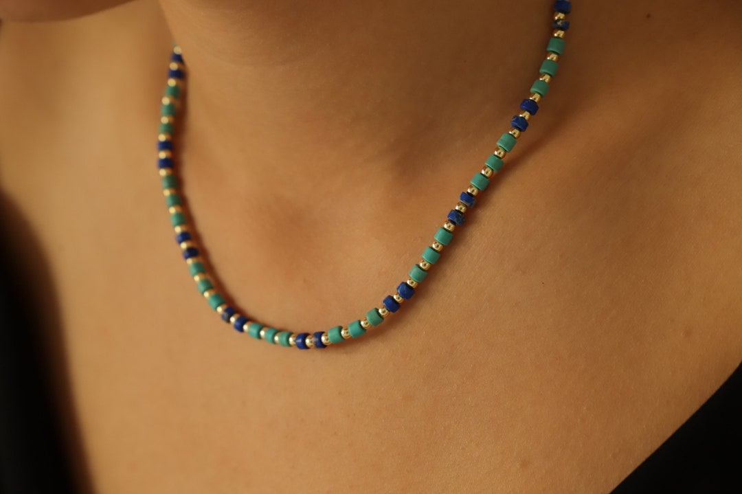 Seed Bead Necklaces Seed Bead Choker Small Beaded Necklace - Etsy