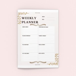Printable Motivational Weekly Planner, Daily and Weekly to Do List ...