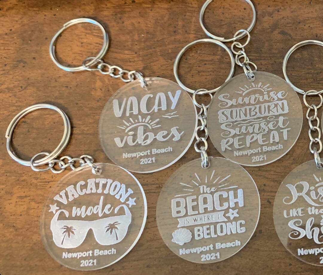 Custom Vacation Keychains - Etsy