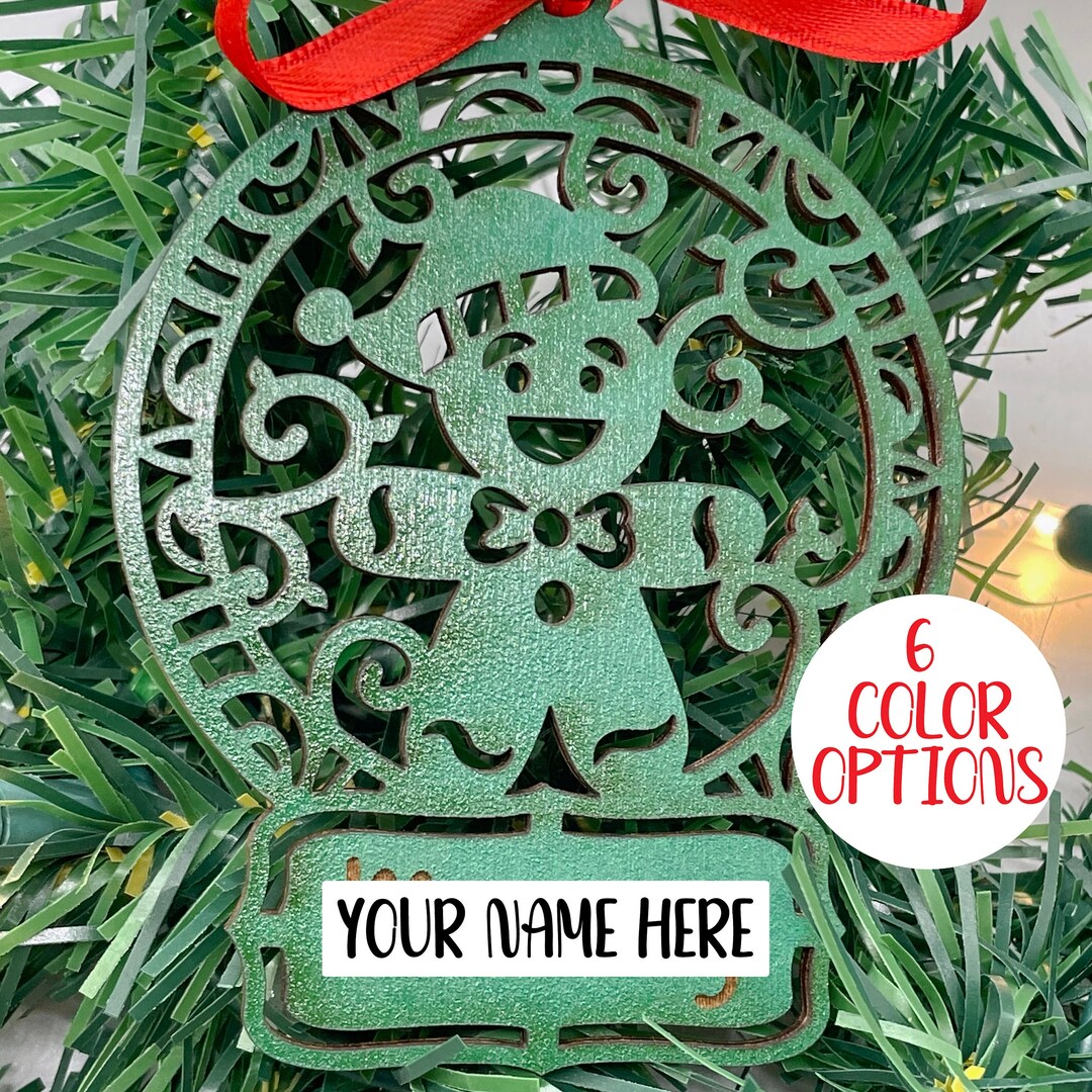 Custom Gingerbread Man Christmas Ornament- 6 Color Options- 2023 ...