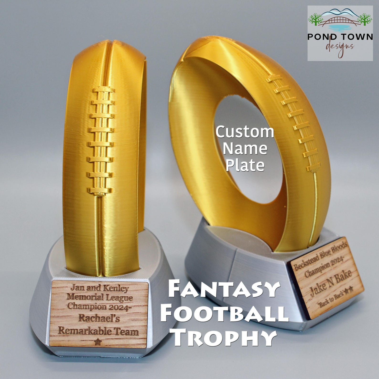 Custom Fantasy Football Trophy- Multi Year Options- Engraved Team Name ...