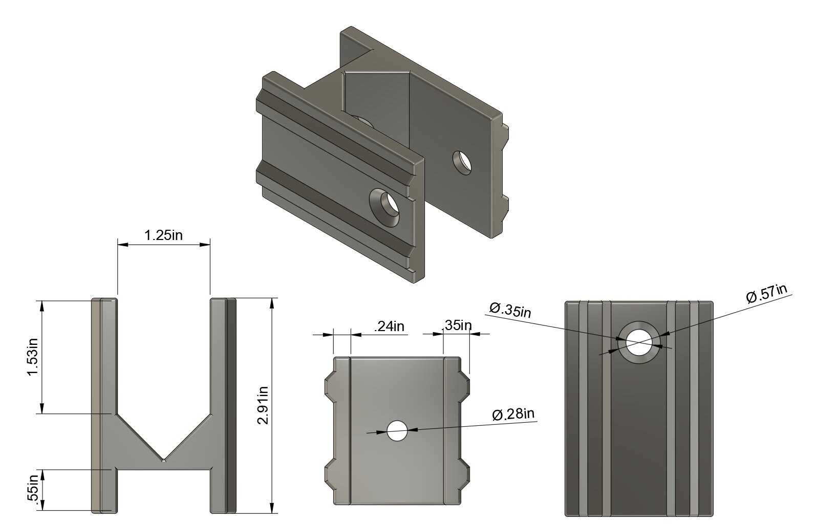 Pontoon Bimini Top Bracket Fitting, Replacement H Bracket for Pontoon ...