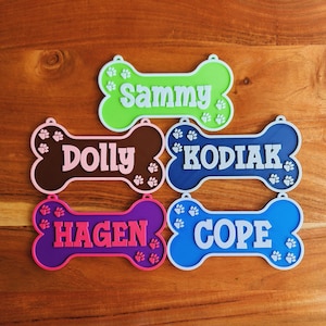 Personalized Dog Crate Sign, Custom Kennel Nameplate, Toy Box Sign ...