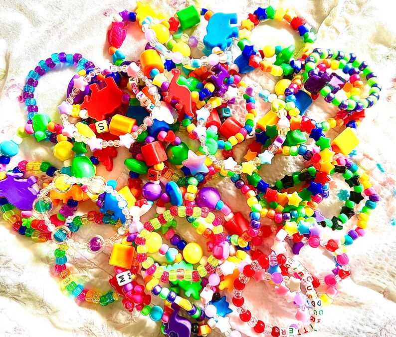 Kandi Bracelet Lucky Dip Decora Kei Party Kei Dino Kei - Etsy