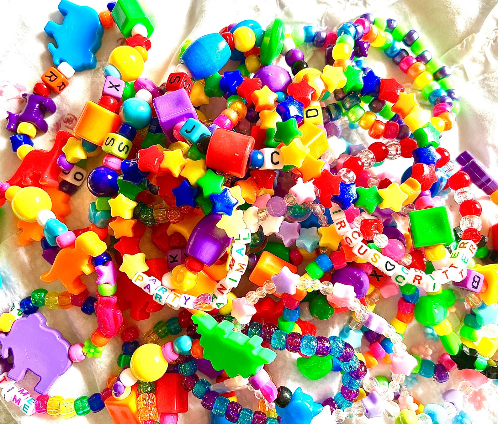 Kandi Bracelet Lucky Dip Decora Kei Party Kei Dino Kei - Etsy