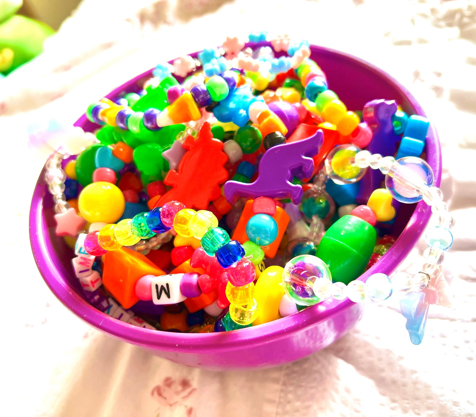 Kandi Bracelet Lucky Dip Decora Kei Party Kei Dino Kei - Etsy