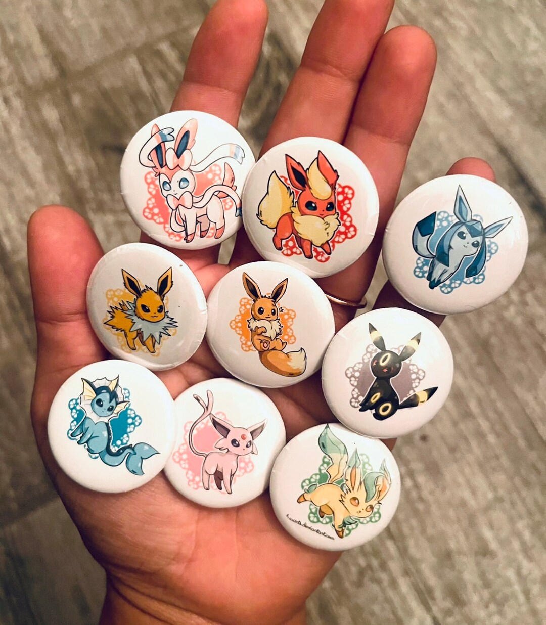 Eevee Evolution, Pokemon Buttons or Party Favors - Etsy