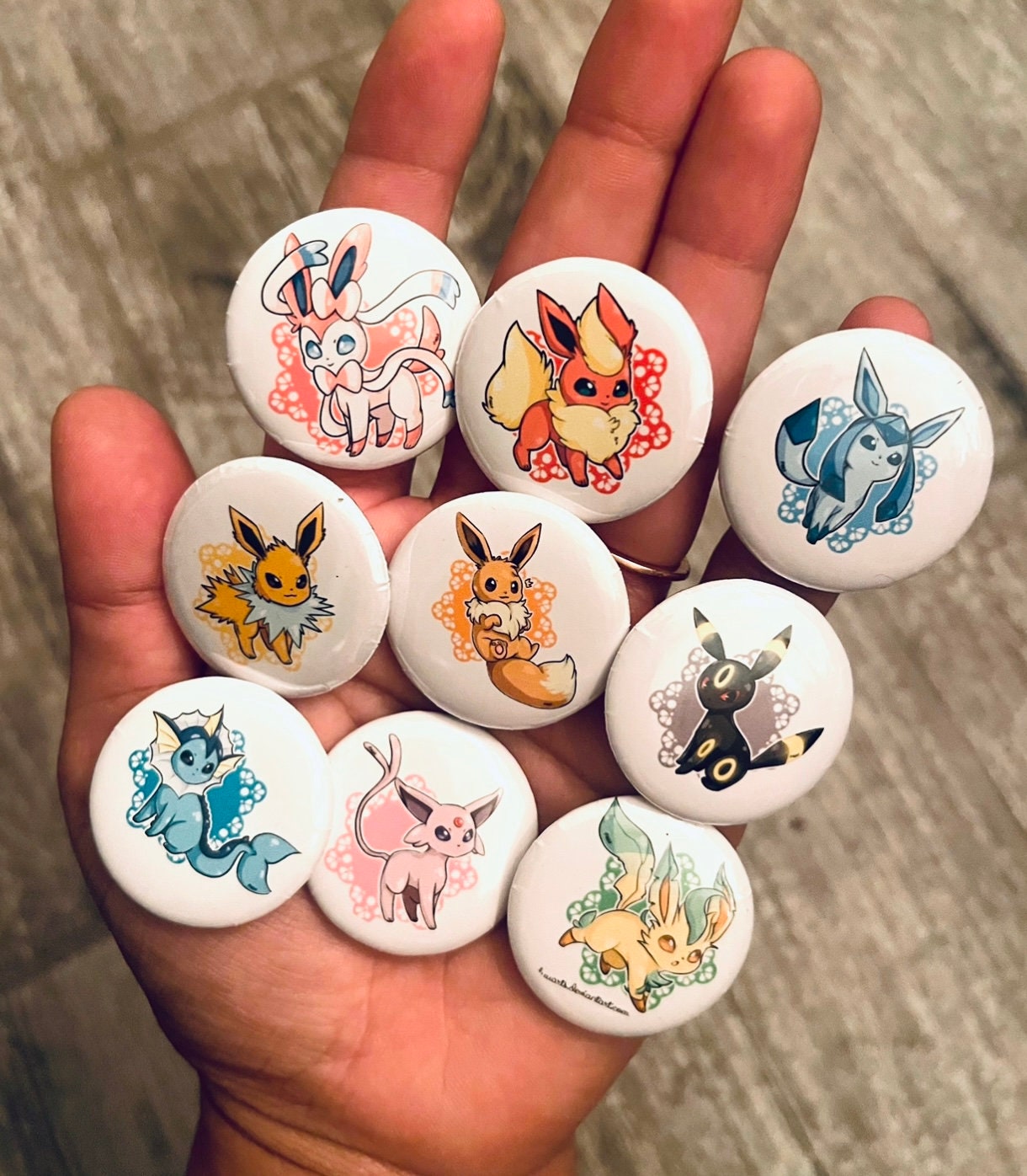 Eevee Evolution Pokemon Buttons or Party Favors - Etsy