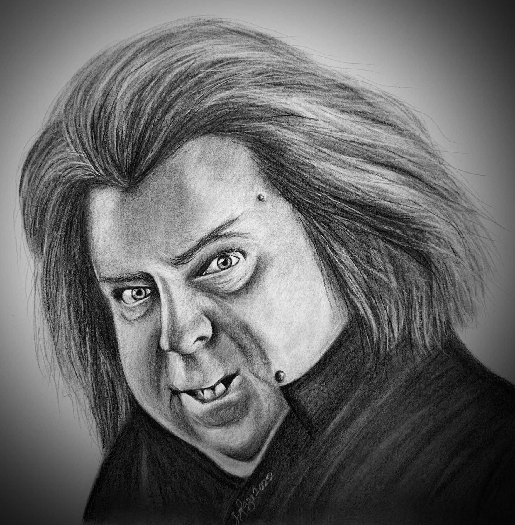 Peter Pettigrew From Harry Potter Charcoal Drawing 8.5 X 11 - Etsy