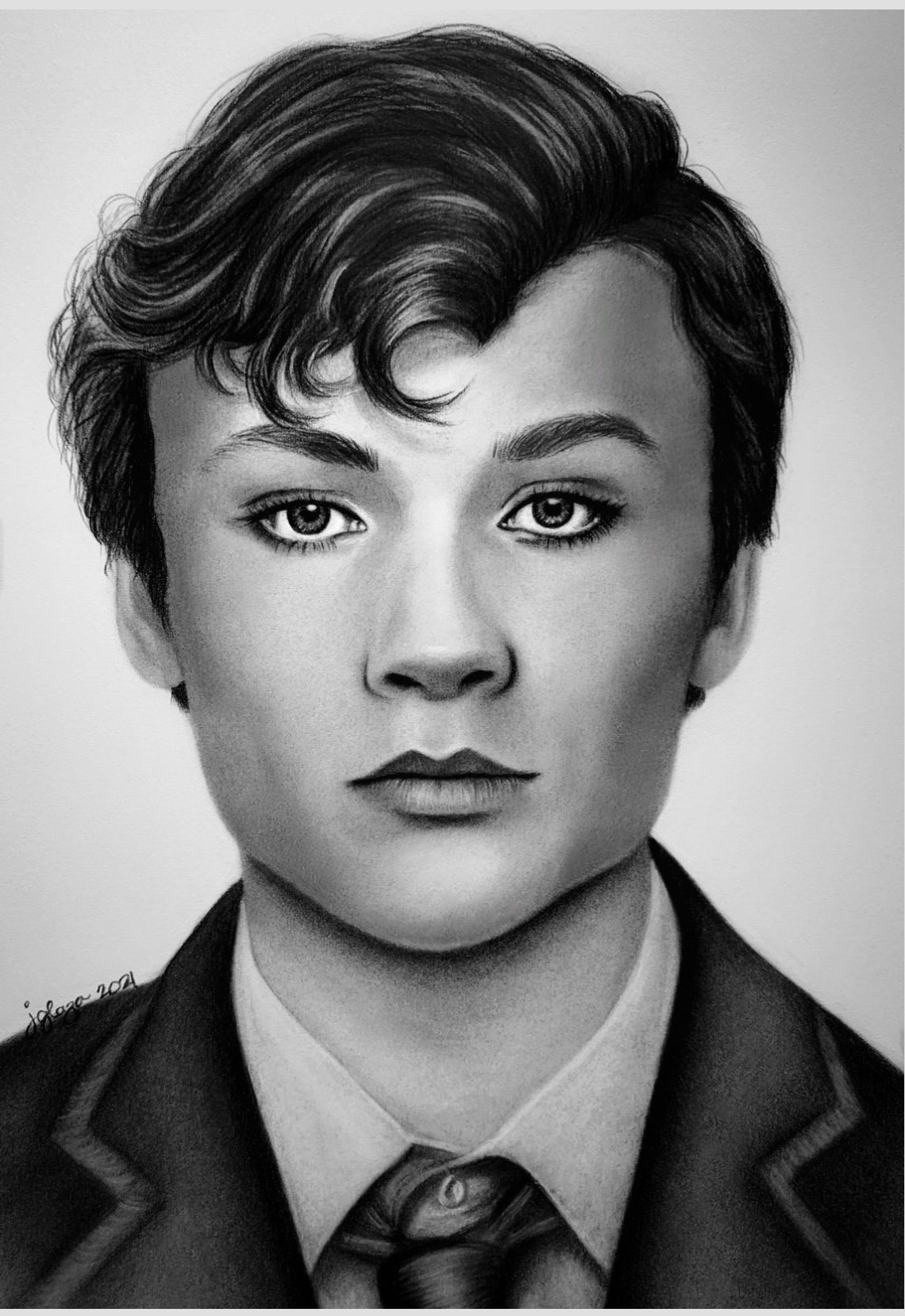 Mattheo Riddle Charcoal Drawing 8.5 X 11 Professional Print - Etsy