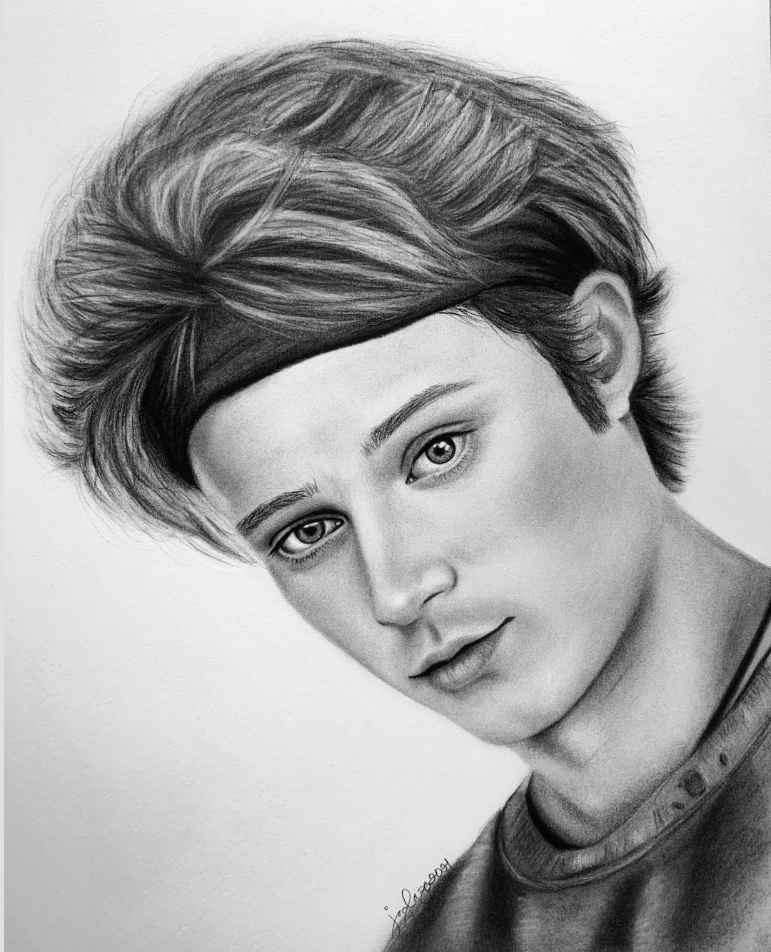 JJ Maybank From Outer Banks Charcoal Drawing 8.5 X 11 - Etsy