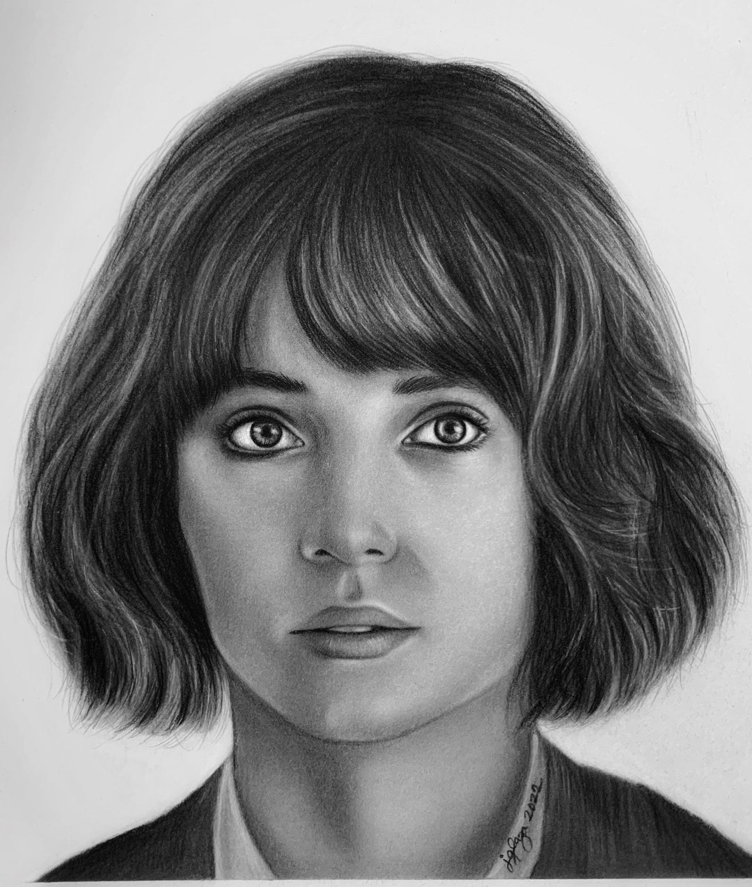 Robin Buckley From Stranger Things Charcoal Drawing 8.5 X 11 - Etsy