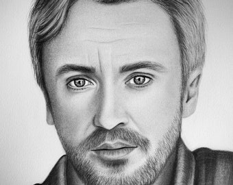 Tom Felton Drawing - Etsy UK