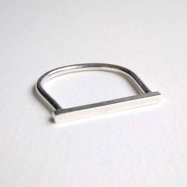 Half Circle Ring - Etsy