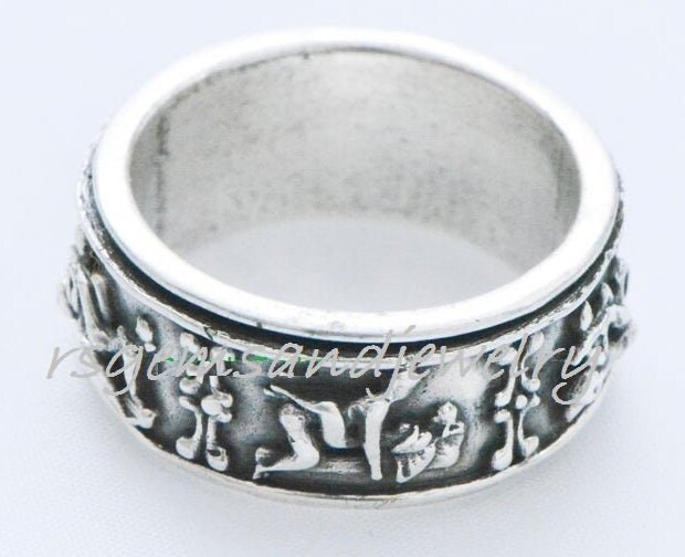 Sexual Silver Ring for Men, Spinner Ring for Women, Worry Band Ring ...