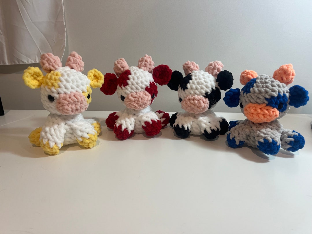 Crochet Mini Cow - Etsy