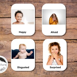 Printable Emotions Flash Cards for Kids • Learn and Identify Feelings ...