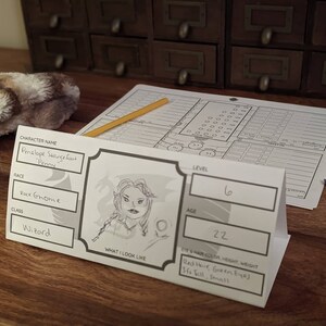 Ultimate Dnd Character Sheet Set for Kids • Custom Nameplate & Spell ...