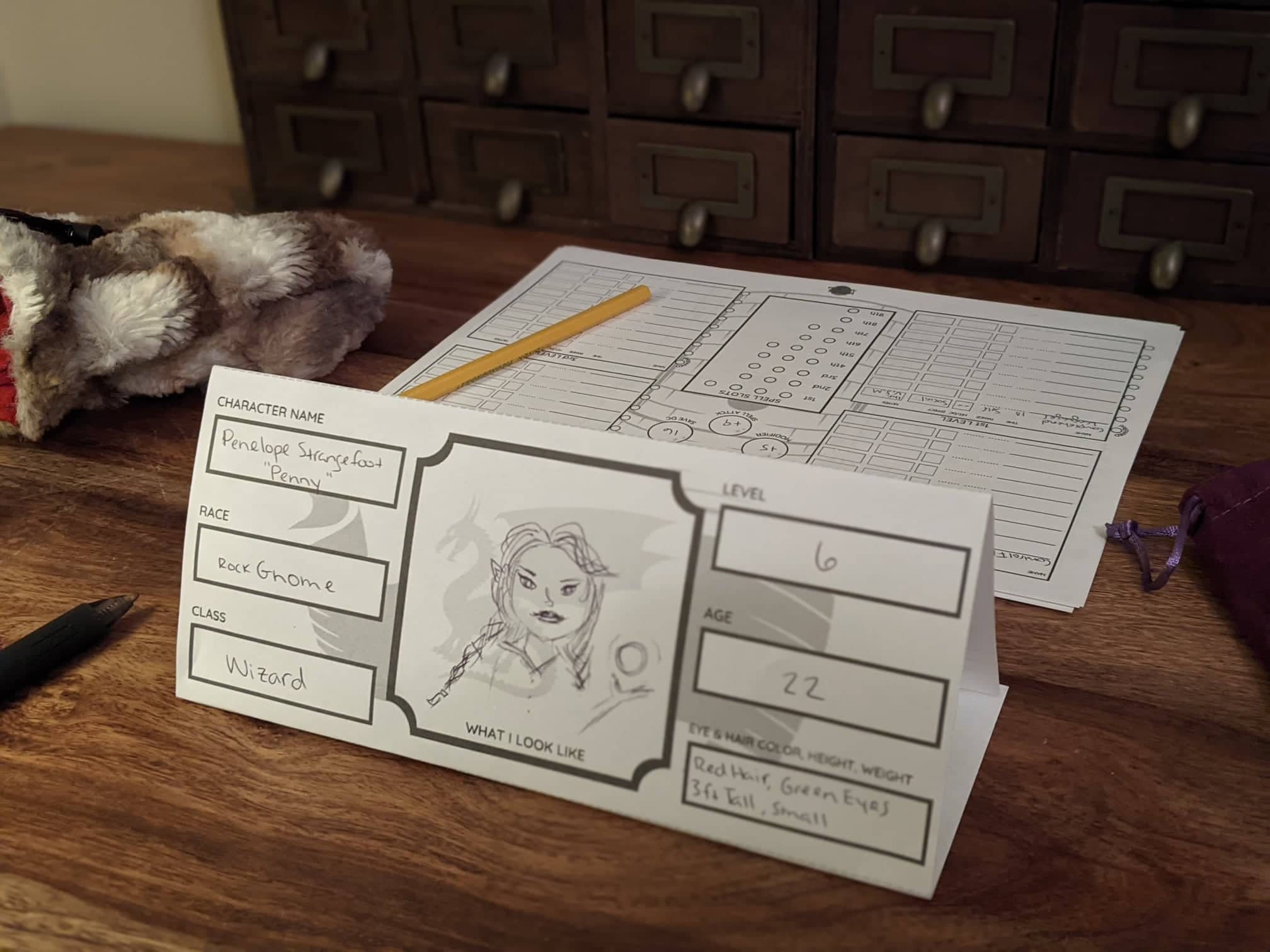 Ultimate Dnd Character Sheet Set for Kids • Custom Nameplate & Spell ...