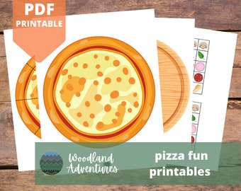 Pizza Making Game Pizza Menu Game Ingredients Flashcards - Etsy Canada