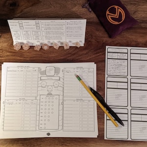 Ultimate Dnd Character Sheet Set for Kids • Custom Nameplate & Spell ...