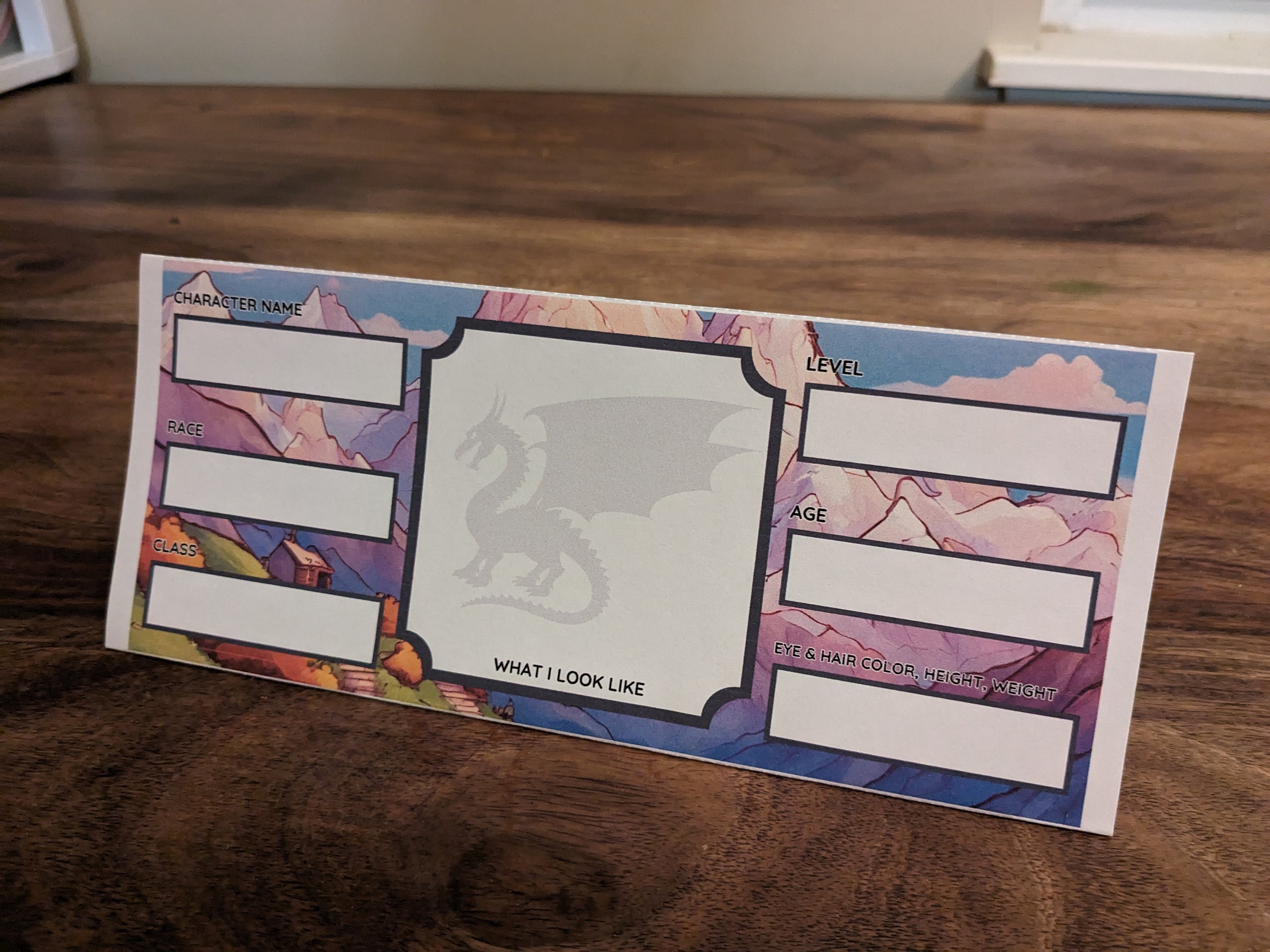 Ultimate Dnd Character Sheet Set for Kids • Custom Nameplate & Spell ...