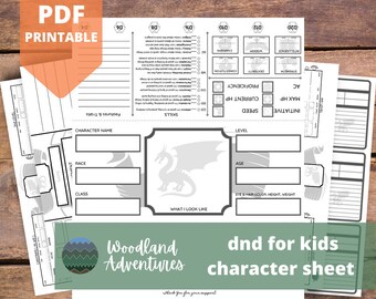 Dnd Character Sheet - Etsy