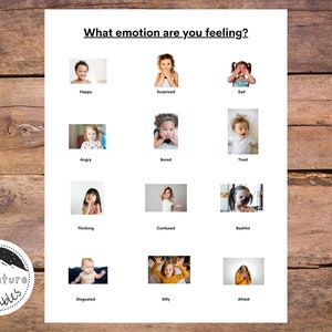 Printable Emotions Flash Cards for Kids • Learn and Identify Feelings ...