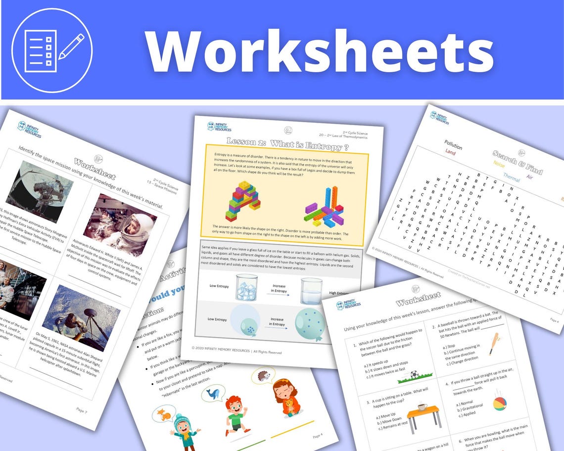 Cycle 2 - Science - Classical Weekly Worksheets - 24 Weeks - Etsy